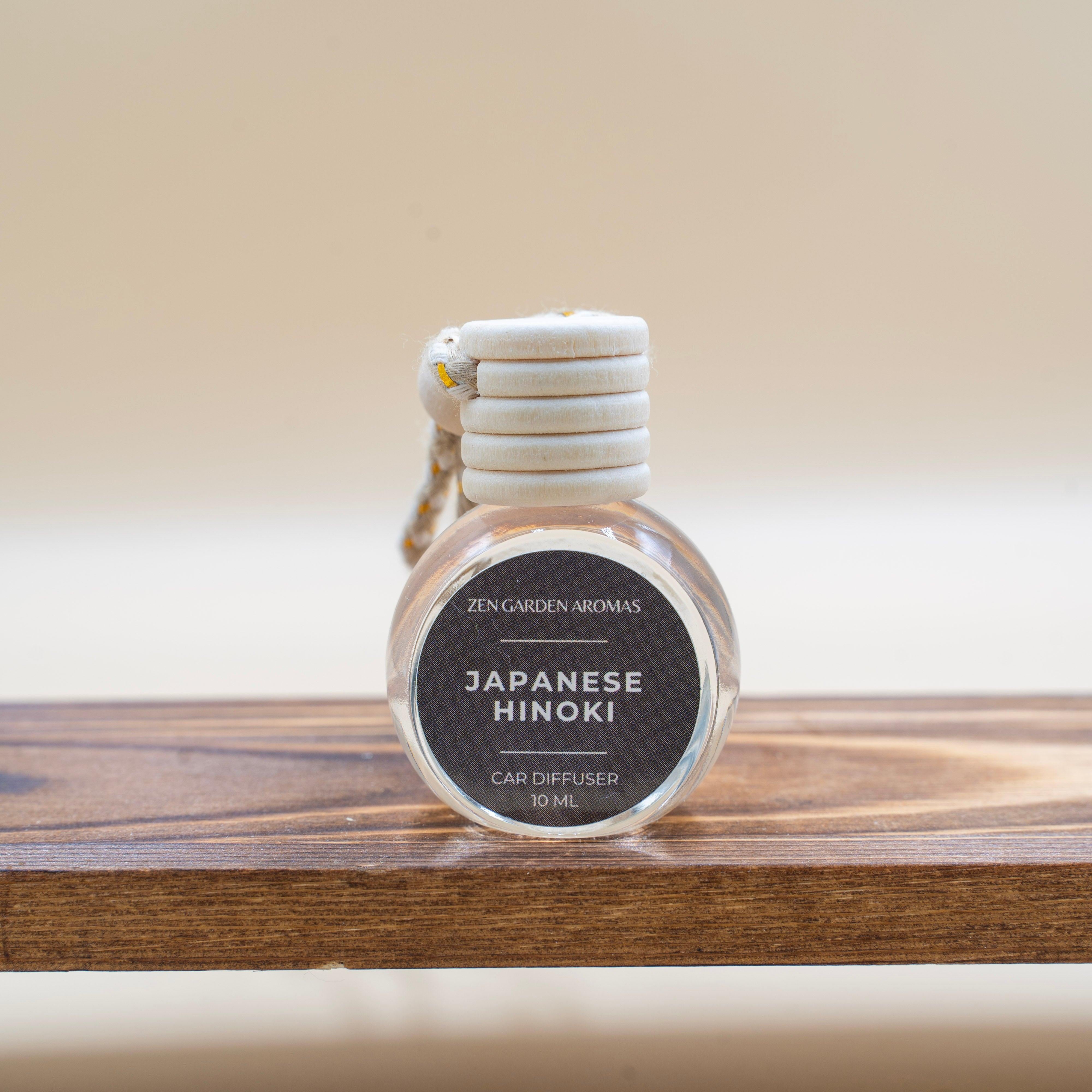 Japanese Hinoki Car Diffuser – Zen Garden Aromas