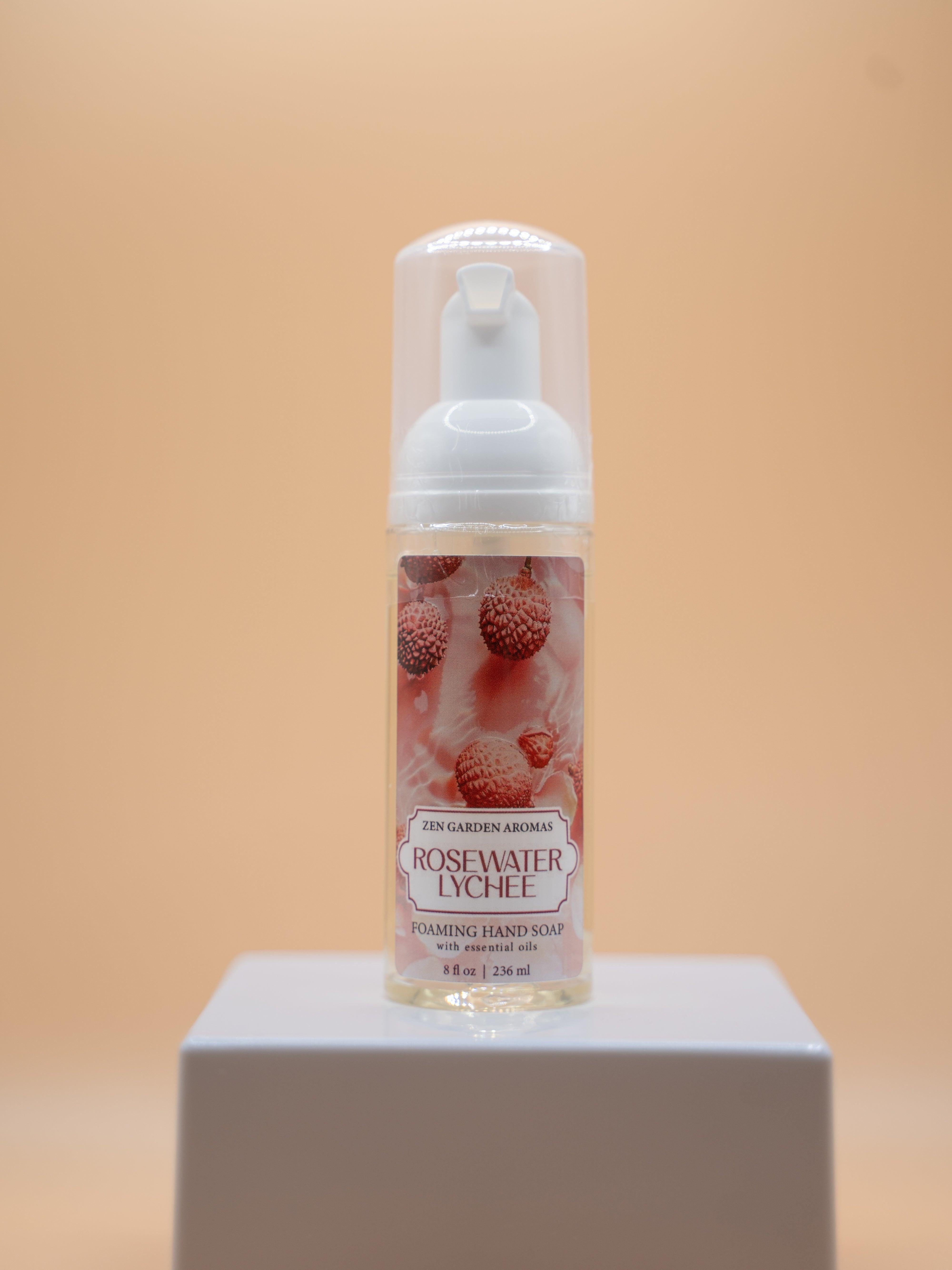 Mini Rosewater Lychee Foaming Soap – Zen Garden Aromas